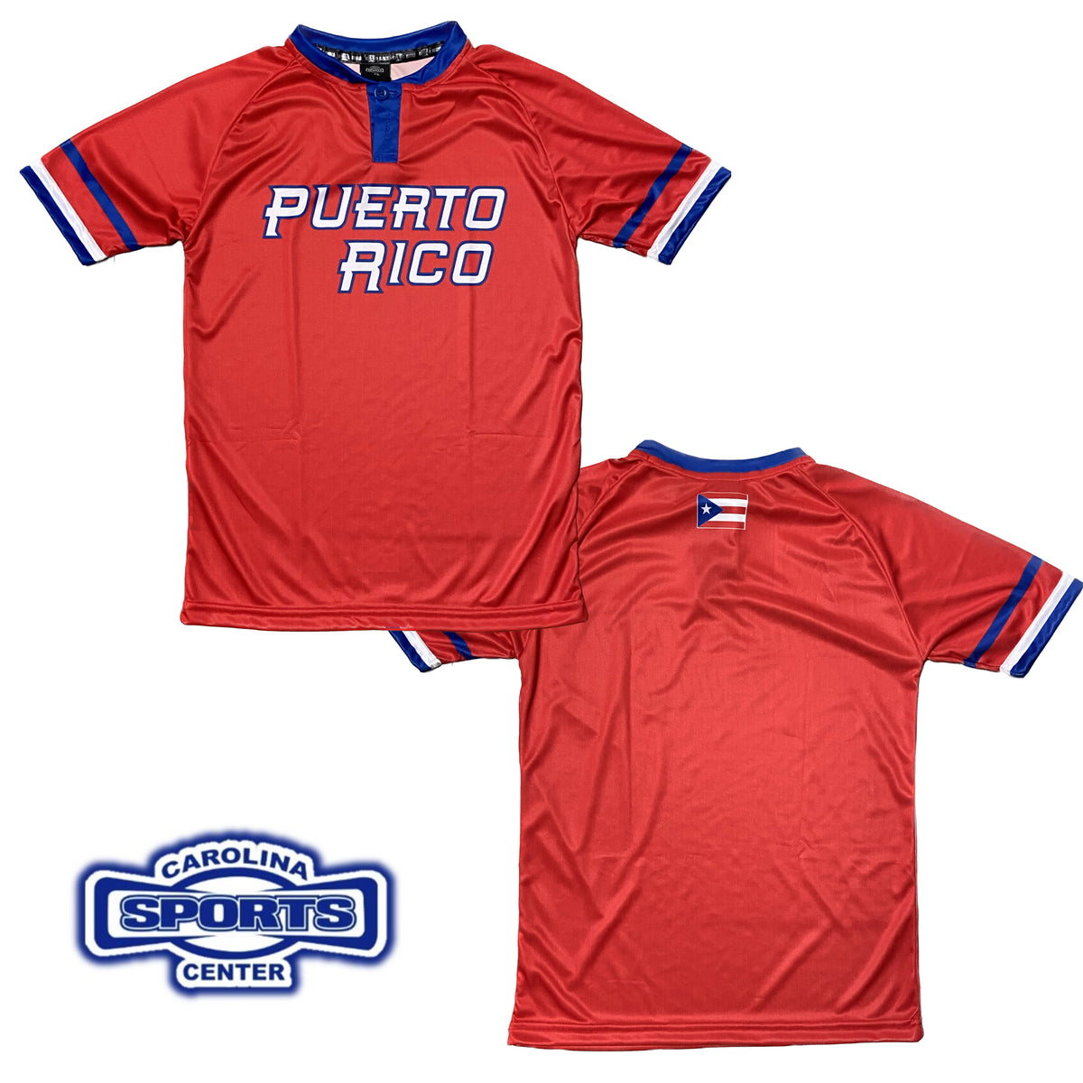 CSC PUERTO RICO MENS 2 BUTTON JERSEY – Carolina Sports Center